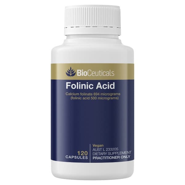 Shop BioCeuticals Folinic Acid 120 Capsules Online