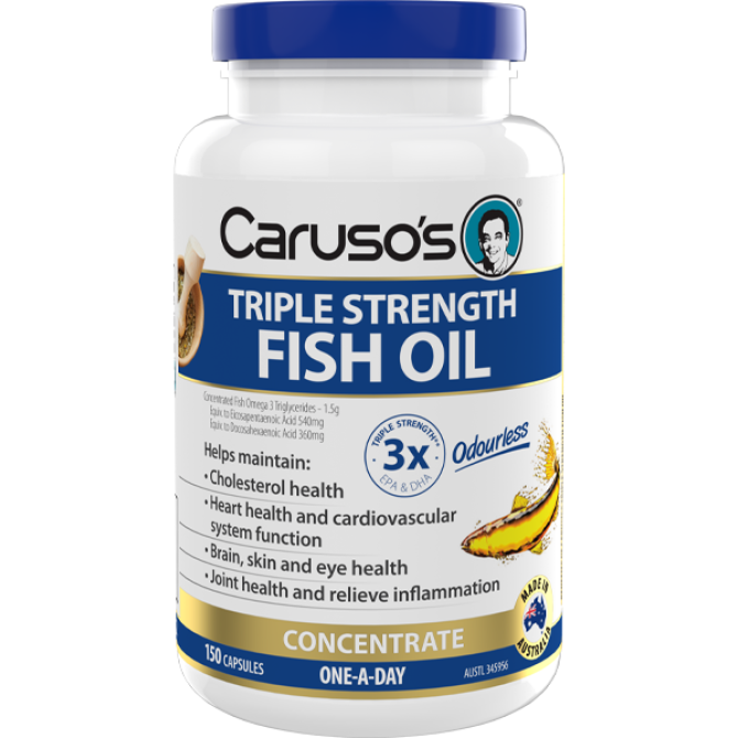 Shop Carusos Triple Strength Fish Oil 150 Capsules Online