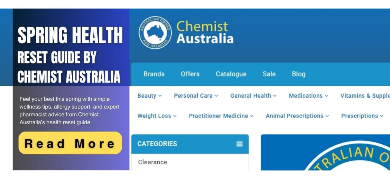 Chemist Australia: Why Every Aussie Needs a Spring Health Reset