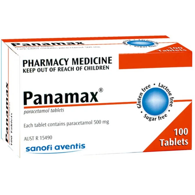Shop Panamax 100 Paracetamol Tablets 500mg S3 Online