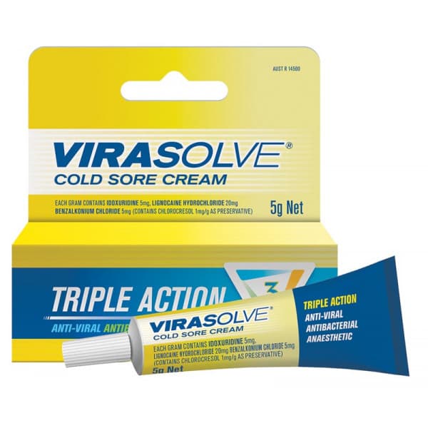 Buy Virasolve Cold Sore Cream Online Chemist Australia