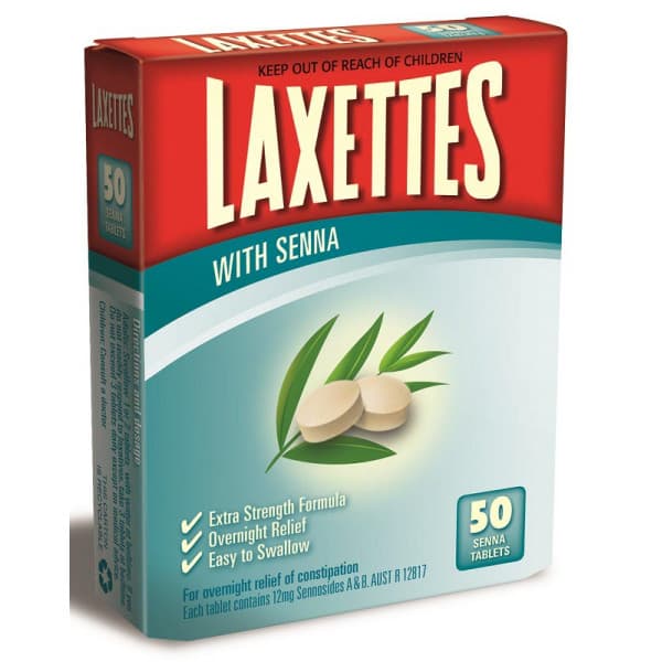 Shop Laxettes Senna Tablets 50 pack Online