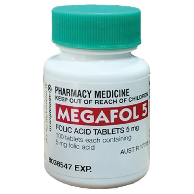 Buy Megafol Folic Acid 5mg 100 Tablets Online
