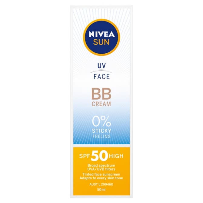 Shop Nivea Sun UV Face BB Cream SPF50 50ml Online