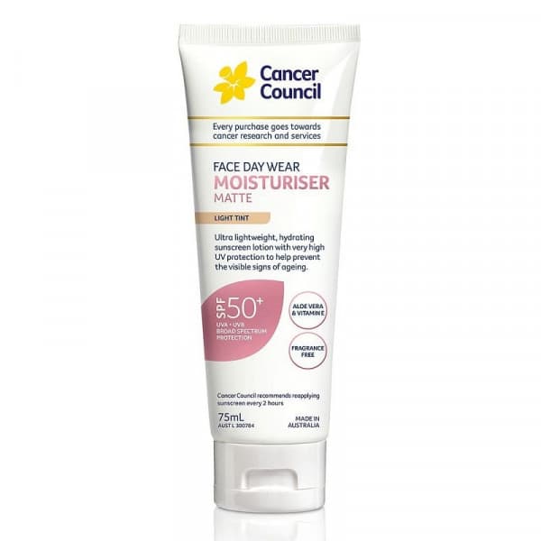 Shop Cancer Council Face Daywear Moisturiser Matte SPF 50 Plus Light ...