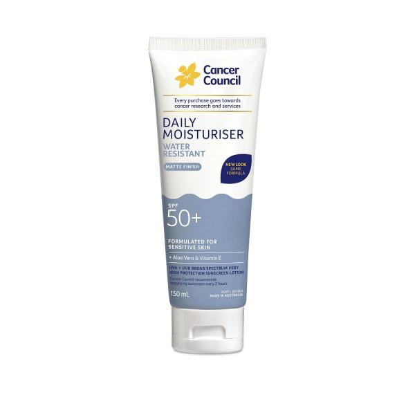 Shop Cancer Council Daily Moisturiser Water Resistant SPF50 Plus 150ml ...