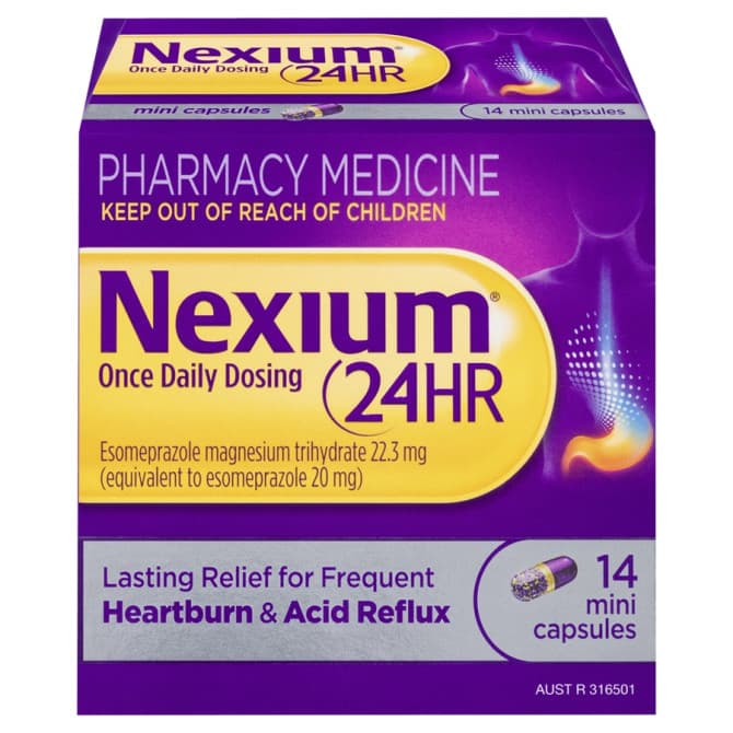 Shop Nexium 24HR Once Daily Dosing 14 Mini Capsules Online