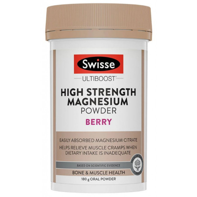 Shop Swisse Ultiboost High Strength Magnesium Berry Powder 180g Online