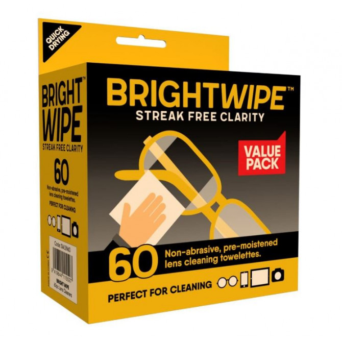 Shop Bright Wipe Lens Wipes 60 Pack Online