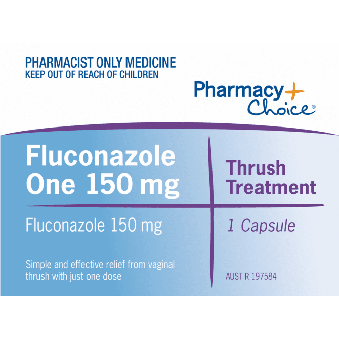 Shop Pharmacy Choice Fluconazole One 150mg 1 Capsule S3 Online