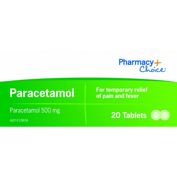 Shop Pharmacy Choice Paracetamol 20 Tablets Online