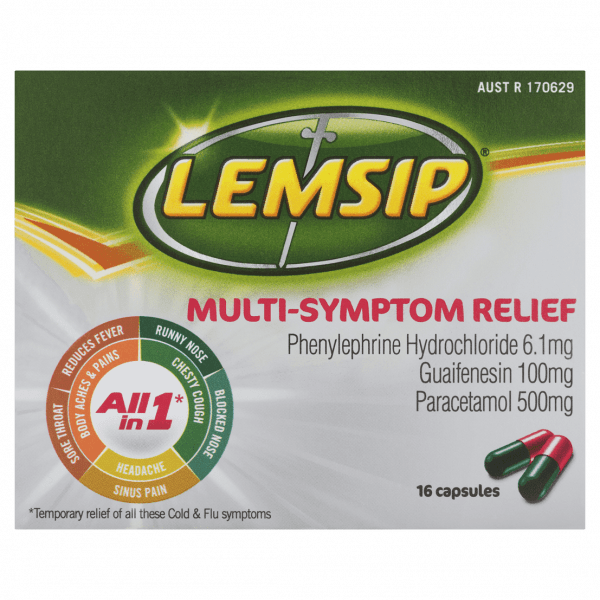 Shop Lemsip All in One Capsules 16 Capsules Online
