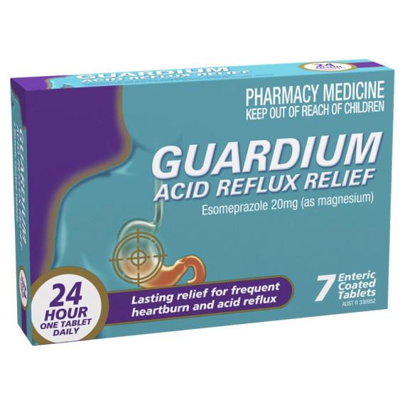 Shop Guardium Acid Reflux Relief Esomeprazole 20 mg Tablets 7 Pack Online