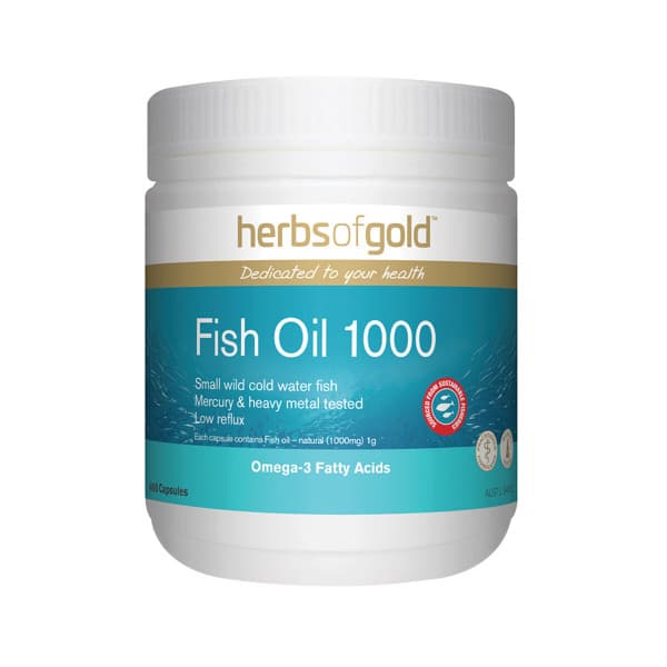 Shop Herbs of Gold Fish Oil 1000 400 Capsules Online