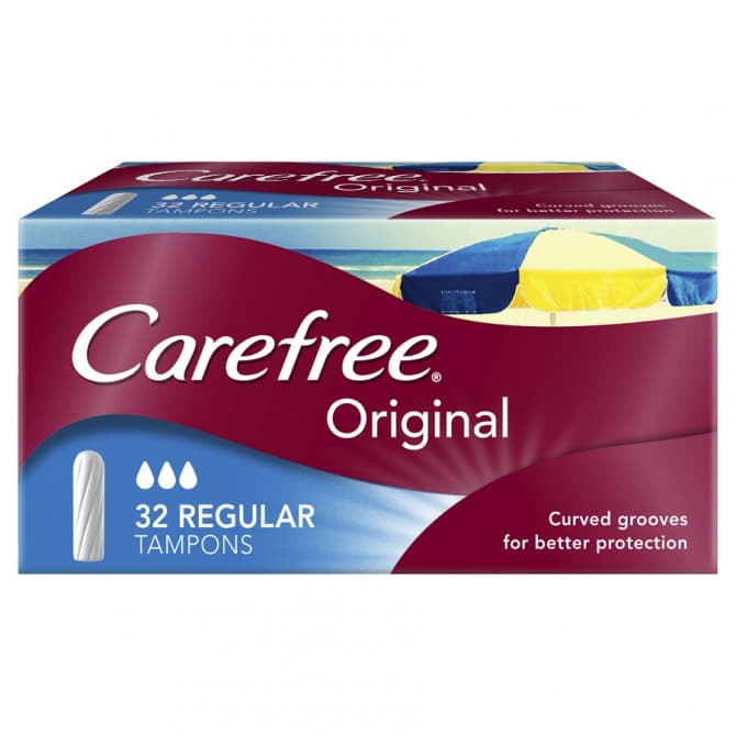 Buy Carefree Original Fragrance Free Regular Tampons 32 Pack Online