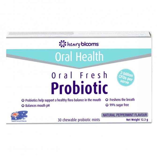 Shop Henry Blooms Oral Fresh Probiotic Mints 30 Chewable Mints Online