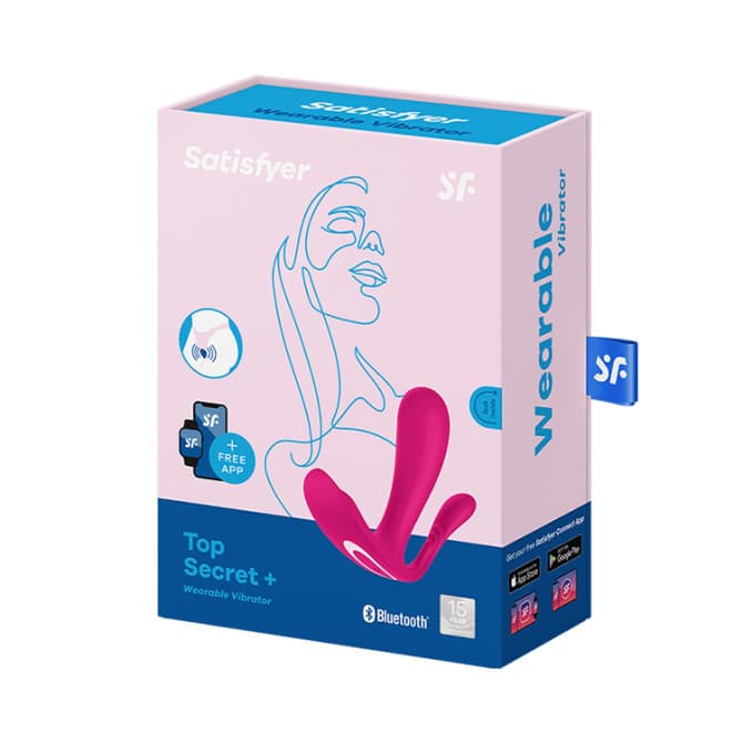 Shop Satisfyer Top Secret plus Wearable Vibrator Pink Online