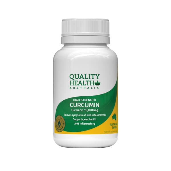 Shop Quality Health Australia High Strength Curcumin 15800mg 50 Tablets ...