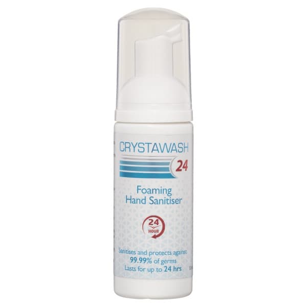 Shop Crystawash 24 Foaming Hand Sanitiser 50ml Online