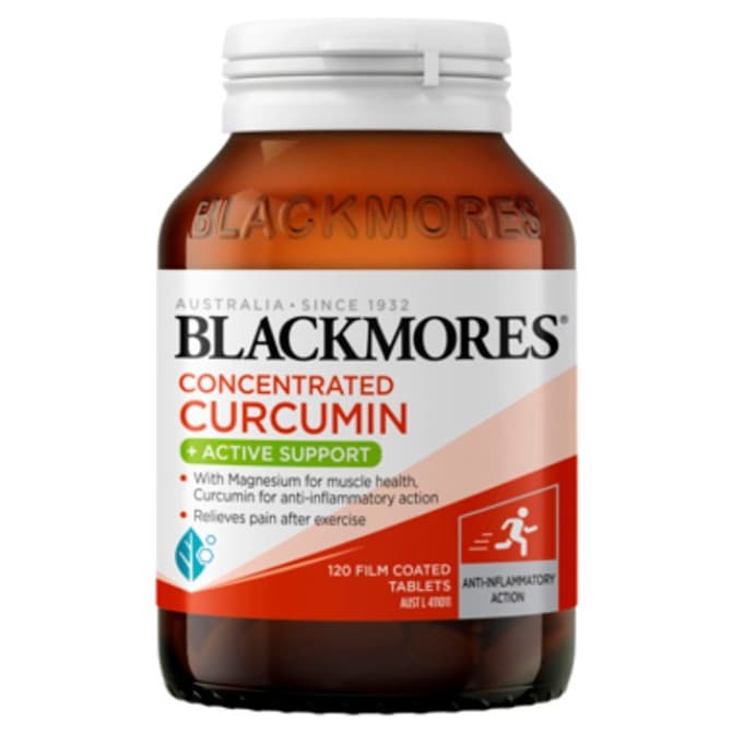 Shop Blackmores Concentrated Curcumin plus Active Support 120 Tablets ...