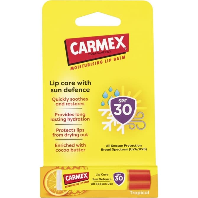 Shop Carmex Tropical Sun Defence SPF 30 stick 4.25g Online
