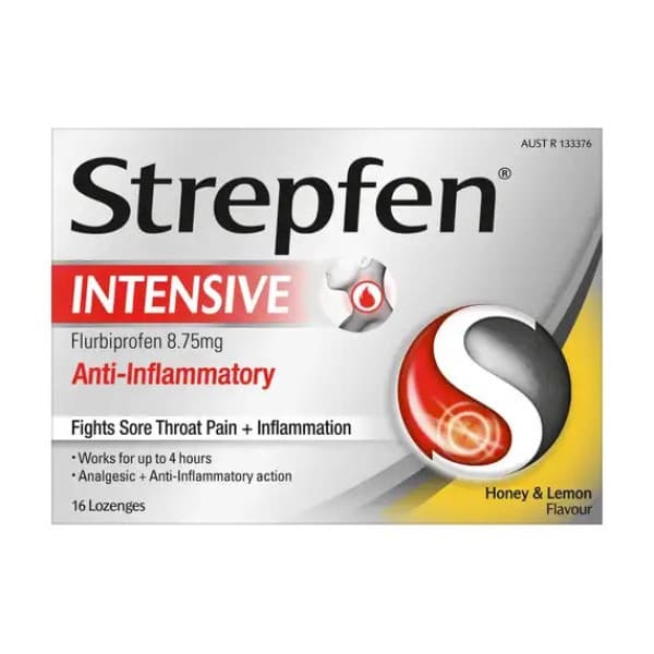 Shop Strepfen Intensive Lozenges Honey and Lemon 16 Pack Online