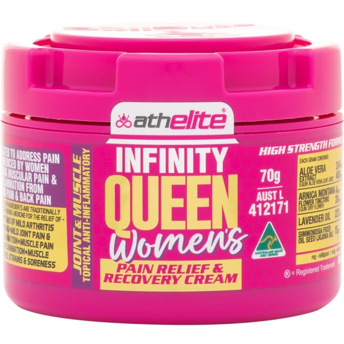Shop Athelite Infinity Queen Womens Pain Relief And Recovery Cream 70g ...
