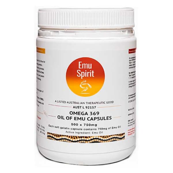 Shop Emu Spirit Omega 369 500 Capsules Online