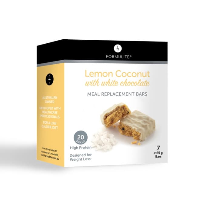 Shop Formulite Meal Replacement Bar Lemon Coconut 65g x 7 Pack Online