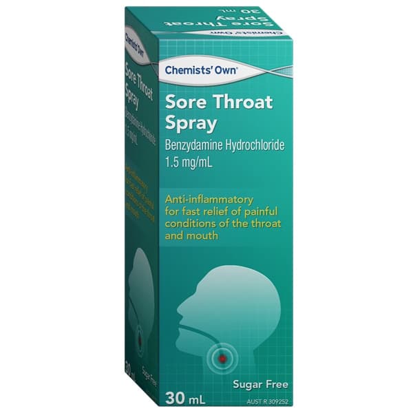 Shop Chemists Own Sore Throat Spray 30 ML Online