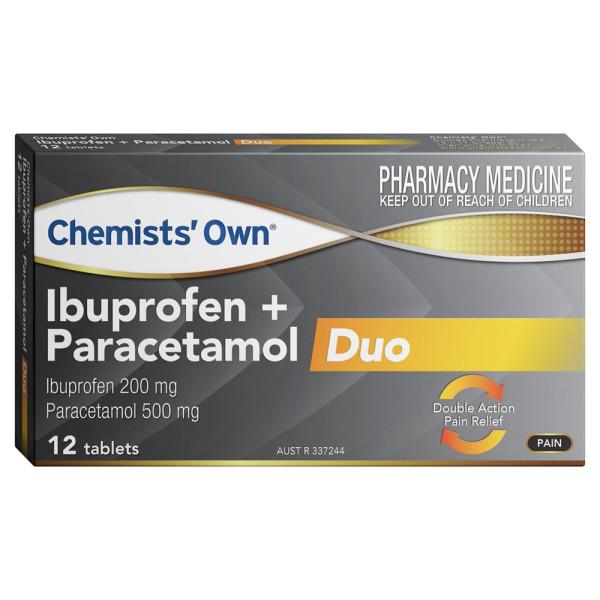 Buy Chemists Own Ibuprofen Plus Paracetamol Duo 12 Tablets Online
