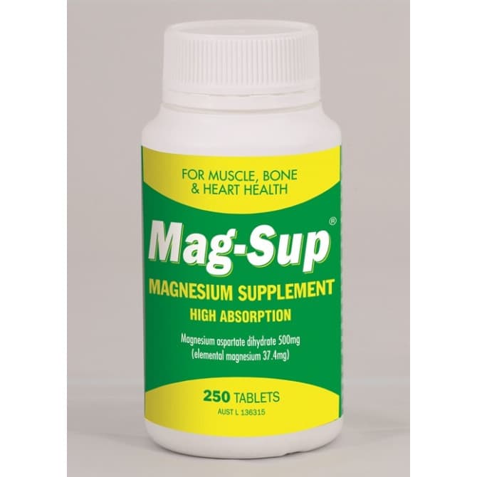 Shop Mag Sup Magnesium Supplement 500mg 250 Tablets Online