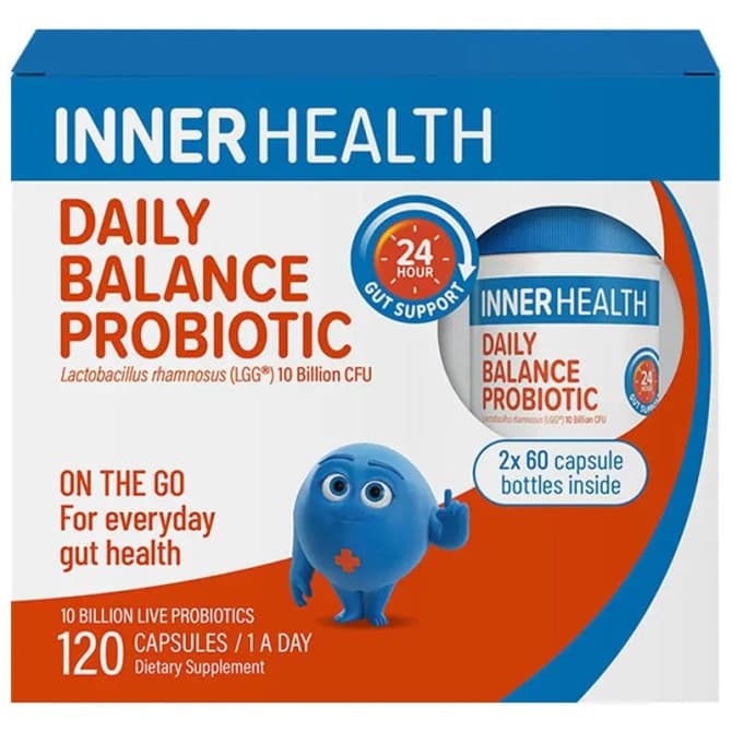Buy Inner Health Daily Balance Probiotic 120 Capsules Online