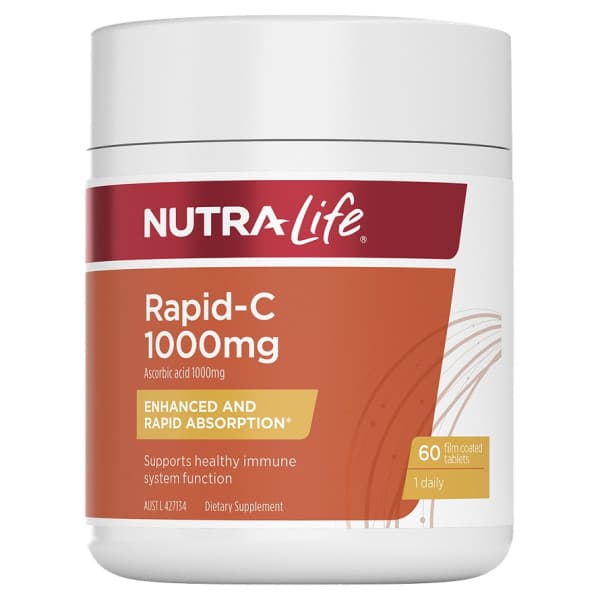 Shop Nutra Life Rapid C 1000mg 60 Tablets Online