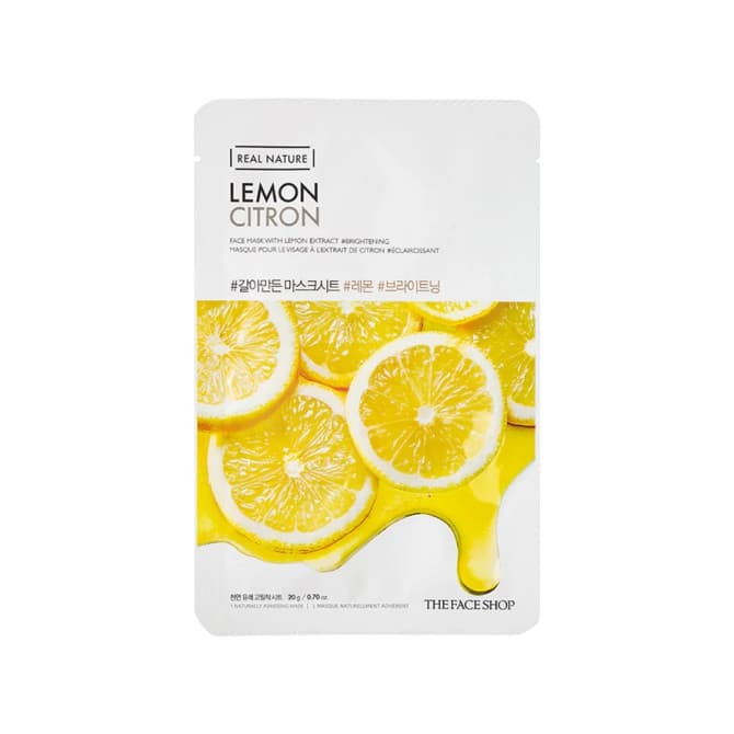Shop The Face Shop Real Nature Lemon Face Mask 20g Online