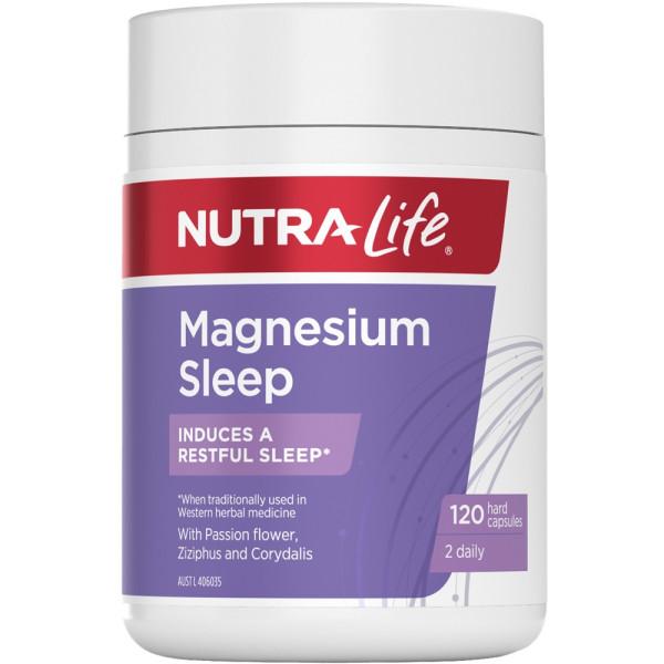 Buy Nutra Life Magnesium Sleep 120 Capsules Online