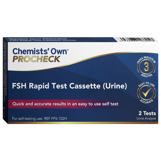 Buy Chemists Own ProCheck FSH Test Online Chemist Australia