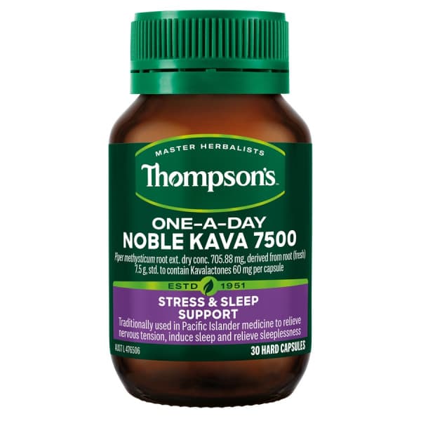 Buy Thompsons Noble Kava 7500 Capsules 30 Online
