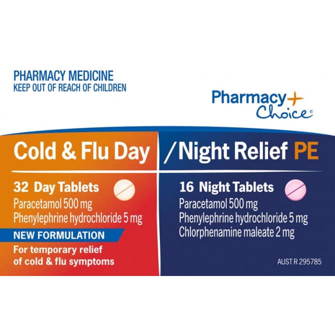 Shop Pharmacy Choice Cold and Flu Day and Night PE 48 Tablets Online