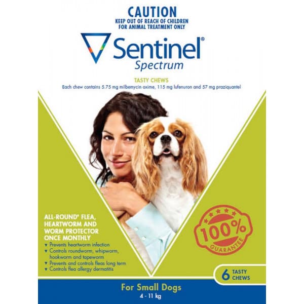 Shop Sentinel Spectrum Green For Small Dogs Chews 6 Pack Online