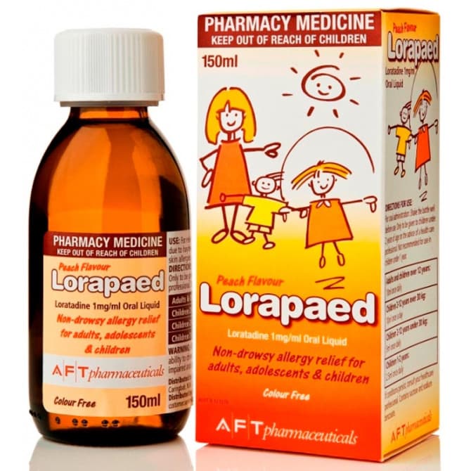 Shop Lorapaed Syrup Peach 150ml Online