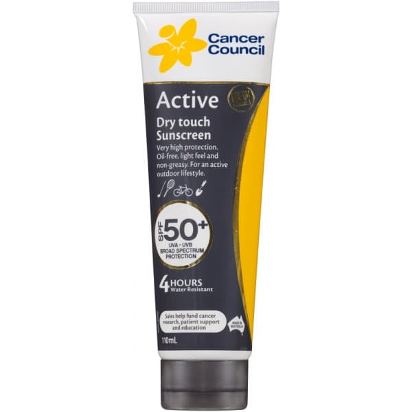 Shop Cancer Council Active Sunscreen SPF 50 Plus 110ml Online