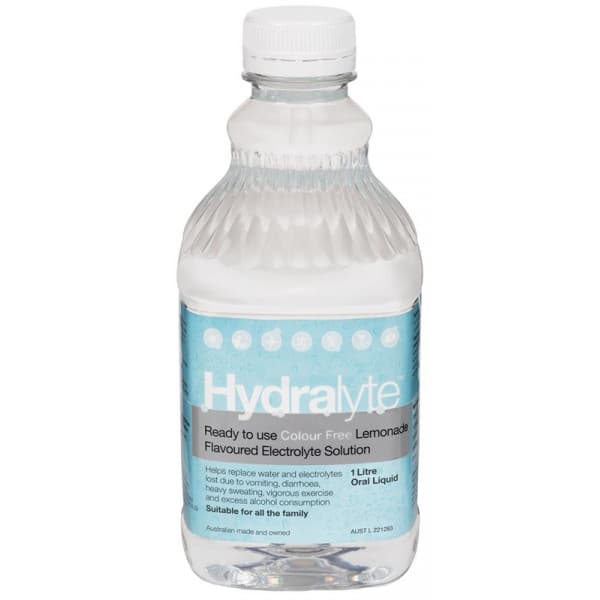 Shop Hydralyte Ready To Use Electrolyte Solution Lemonade 1 Litre Online