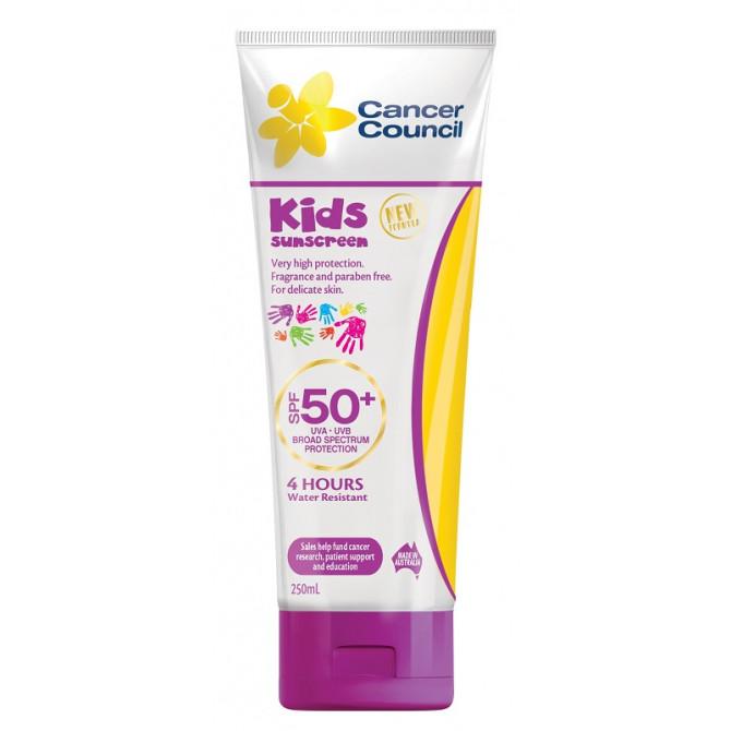 Shop Cancer Council Kids Sunscreen SPF50+ Tube 250ml Online