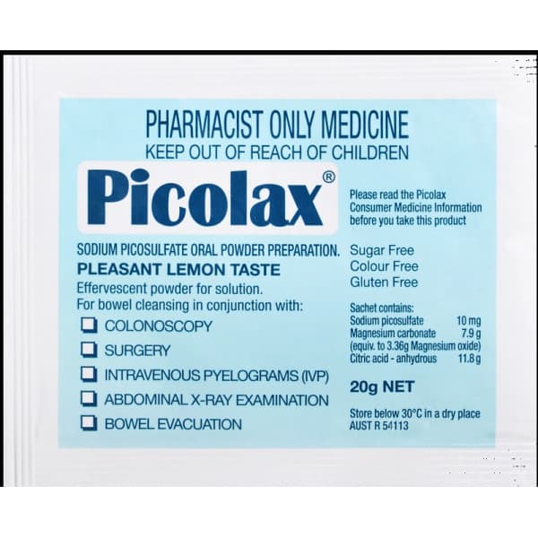 Shop Picolax Powder Lemon Single Sachet 20g S3 Online