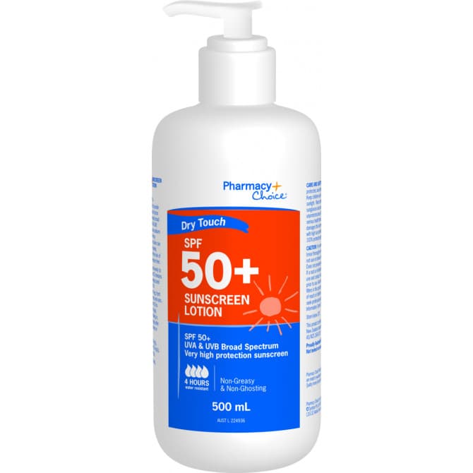 Shop Pharmacy Choice Dry Touch Sunscreen SPF 50+ 500ml Online
