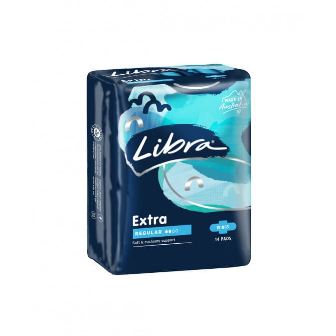 Shop Libra Extra Pads Regular With Wings 14 Pack Online
