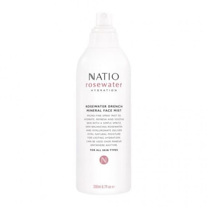 Shop Natio Rosewater Drench Mineral Face Mist 200ml Online