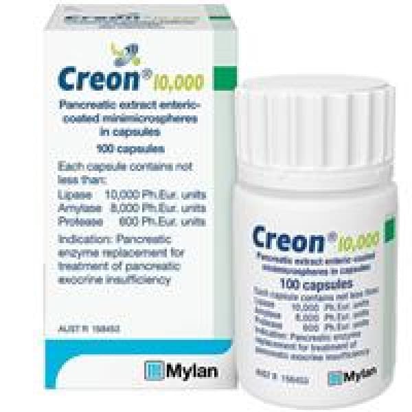 Shop Creon 10000 IU Capsules 100 Online