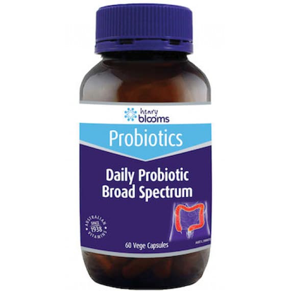 Shop Henry Blooms Daily Probiotic Broad Spectrum 60 Vegetarian Capsules Online